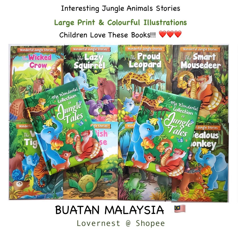MIND TO MIND Wonderful Jungle Animals Stories Book English Story Book ...