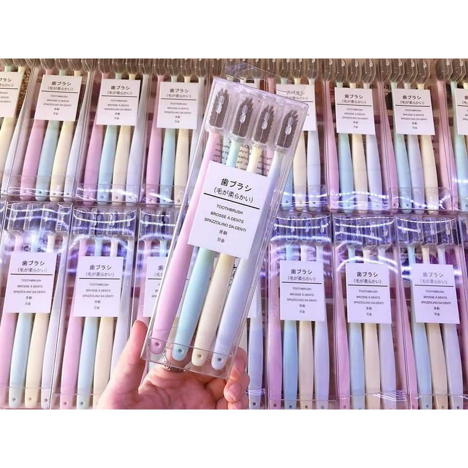 Combo Box Of 4 Premium Japanese Toothbrushes (JAPAN) | Shopee Malaysia