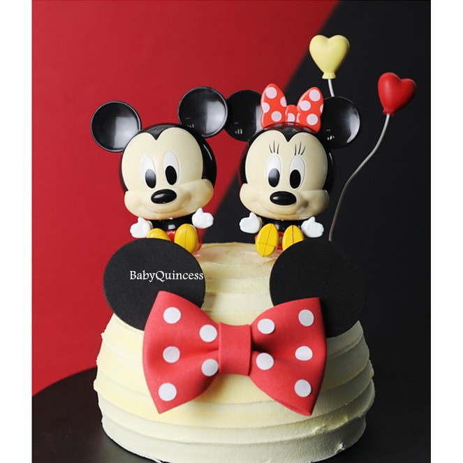 [READY STOCK] Mickey & Minnie Mouse Boy Girl Kids Cake Topper ...
