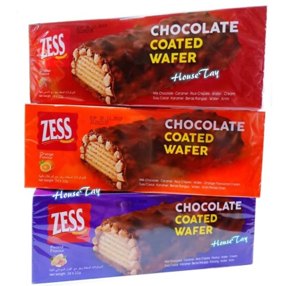 Zess Chocolate Coated Wafer 24pack (HALAL) | Shopee Malaysia
