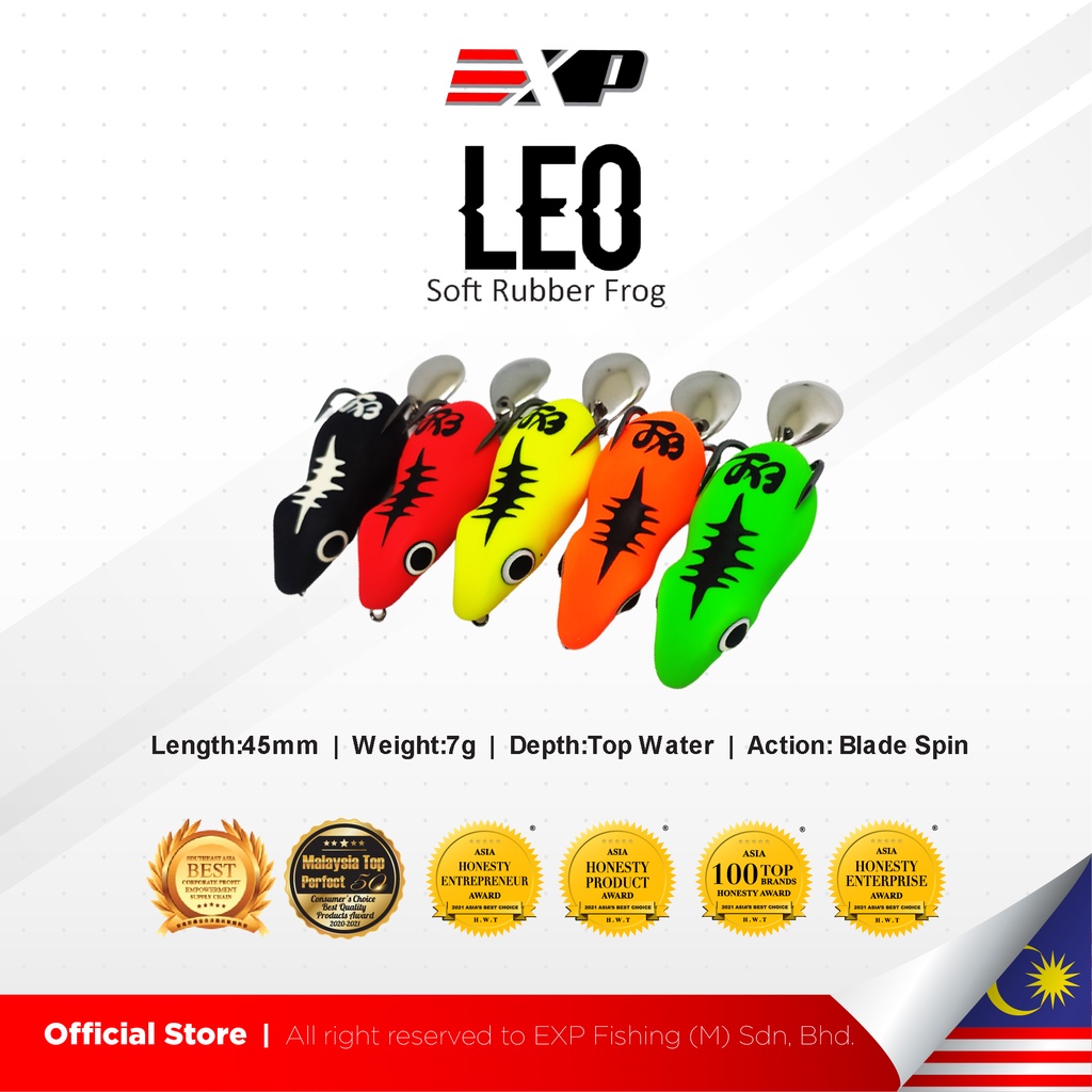 EXP LEO Frog EXP Soft Frog Murah Haruan Killer Katak Casting Umpan ...