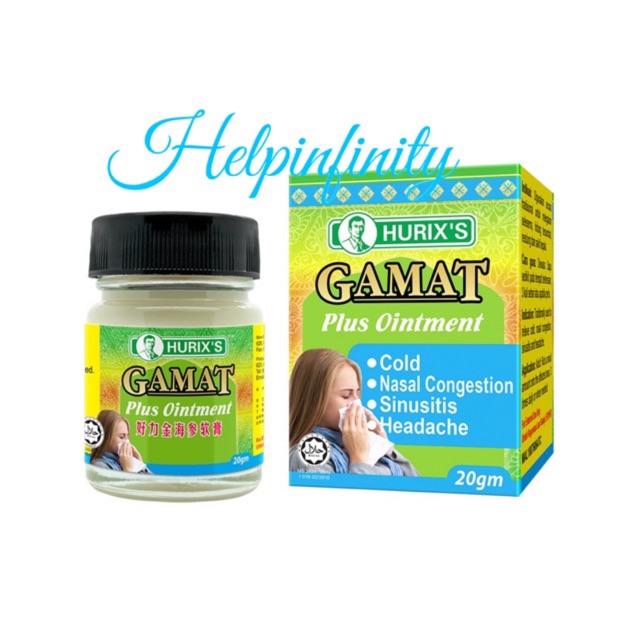 Hurix's Gamat Plus Ointment 20g Topical Application for Headache Cold ...