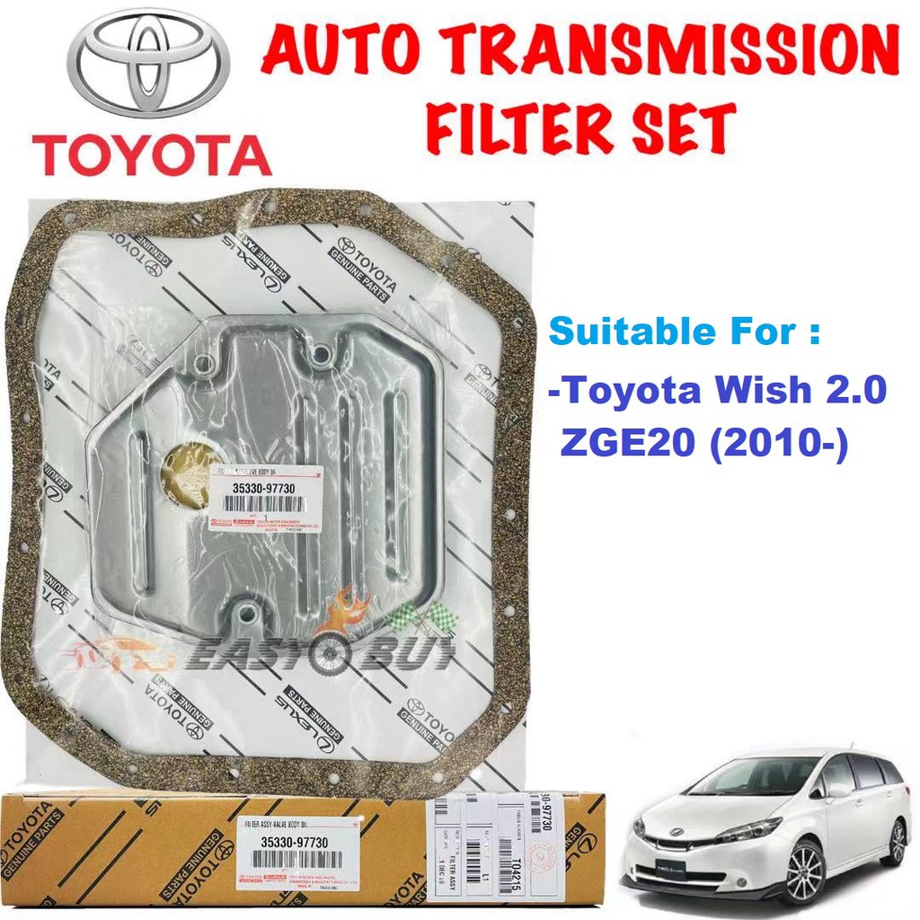 TOYOTA ATF Auto Transmission Filter Set -Toyota Wish 2.0 2010- ZGE20 (35330-97730) | Shopee Malaysia