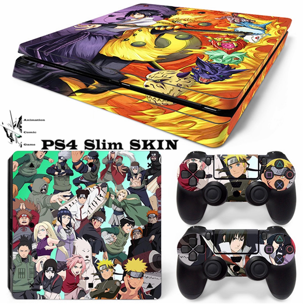 Naruto PS4 Slim Sticker Covers Skins Decal Playstation 4 Slim Console ...