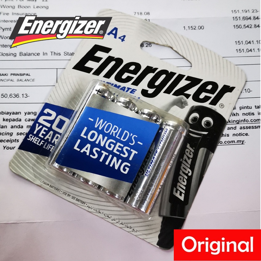 Official Energizer 2pcs/4Pcs/Pack Ultimate LithiumFR6 AA/ FR03 AAA ...