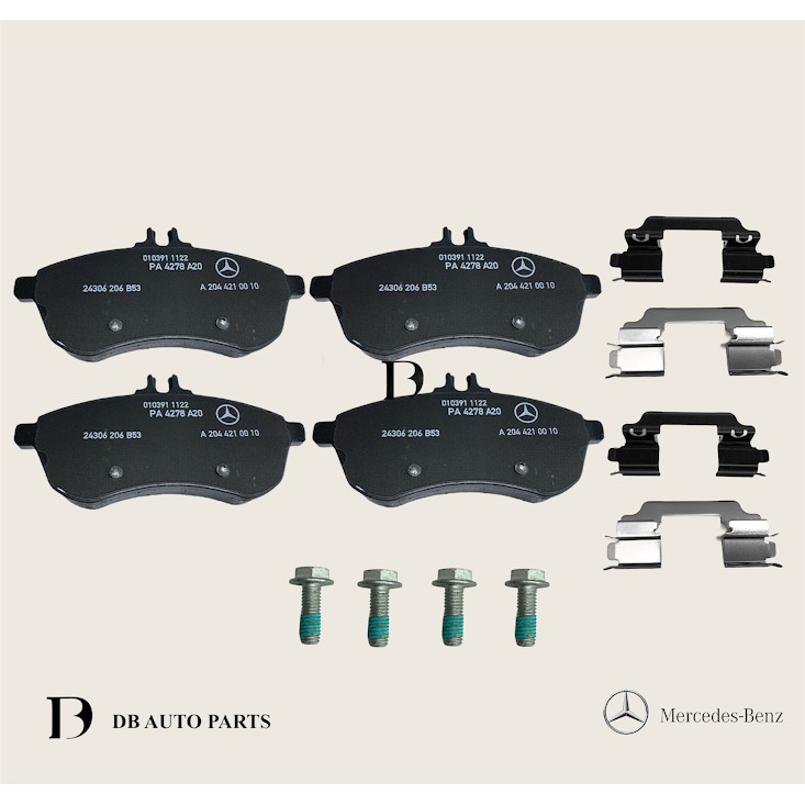 MERCEDES BENZ C-CLASS W204 C180 C200 E-CLASS W212 E200 FRONT BRAKE PADS ...