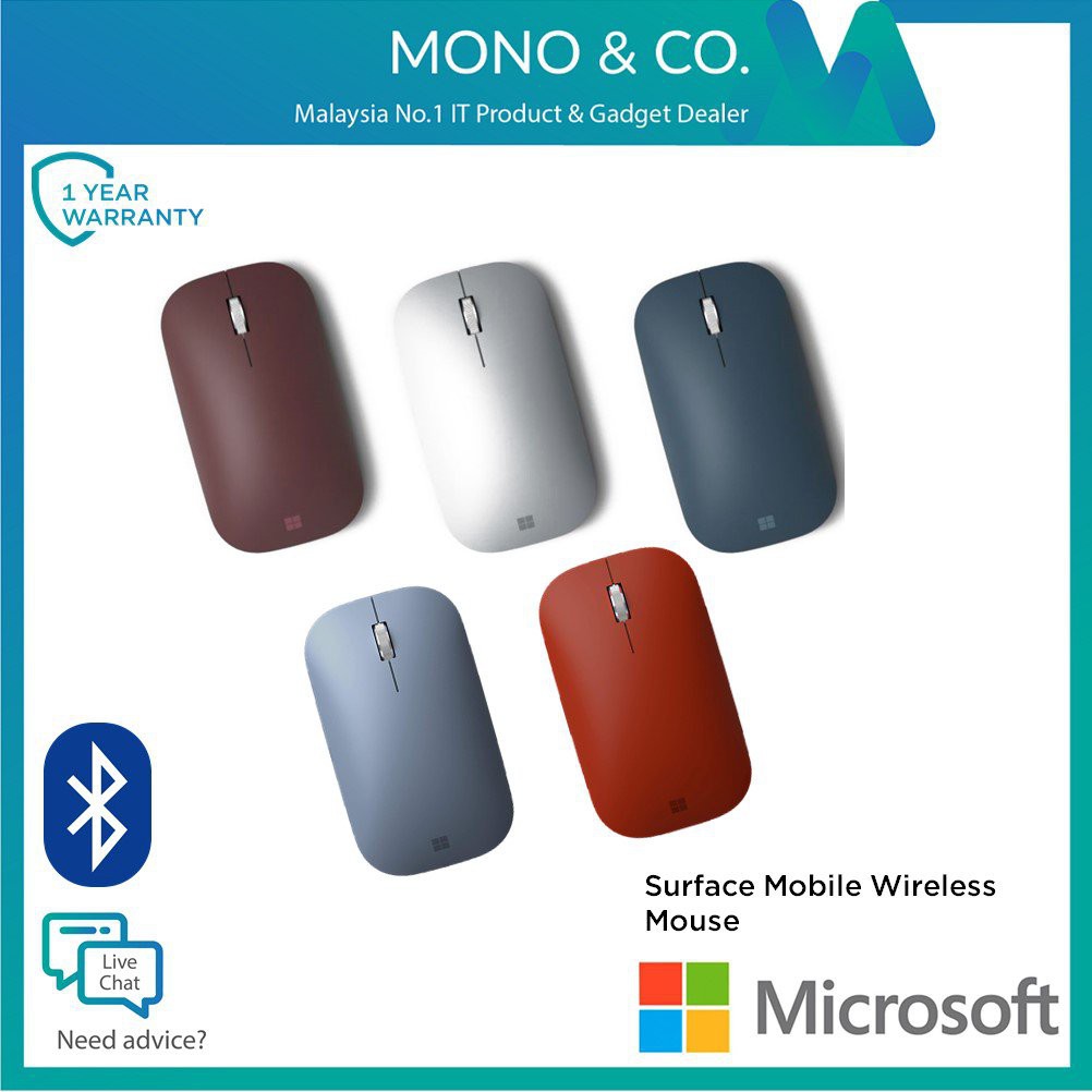 Microsoft Surface Mobile Mouse Bluetooth Wireless Mouse Q0sy | Shopee ...