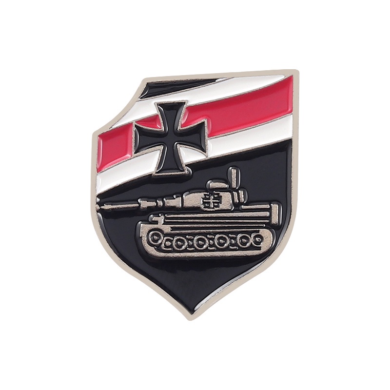Cold War Enamel Pins German Tank Bombing Plane Battleship Eagle Badge ...