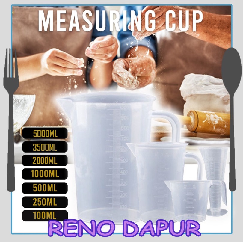 5000ml / 3500ml / 2000ml / 1000ml / 500ml / 250ml / 100ml Plastic Measuring Cup Volume Cup ...