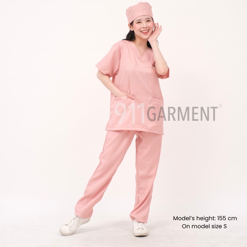 [Two Tone/ Denim Edition] Doctor Scrub SET Check Out Doctor/ OK Clothes/ Nurse Clothes/ Guard ...