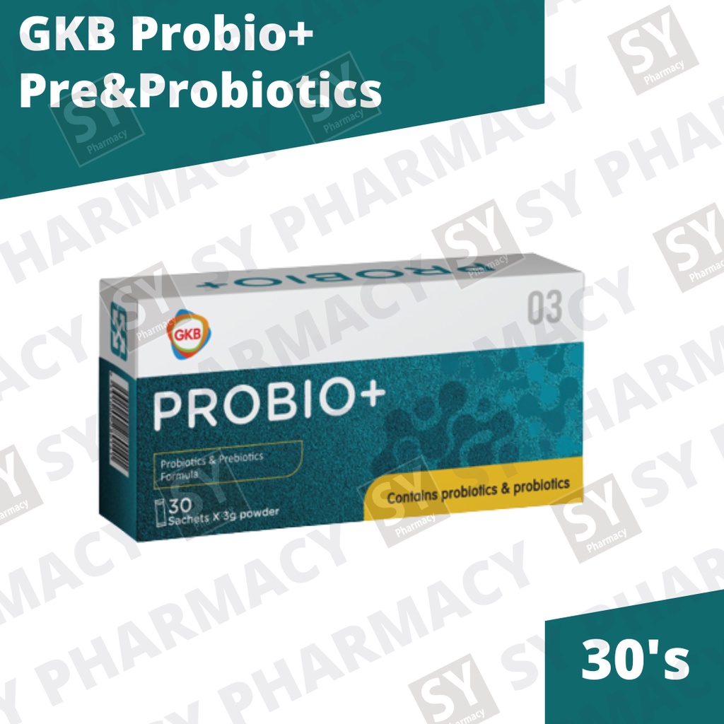 GKB Probio+ Probiotics & Prebiotics Sachet 30's (Exp: 01/2026) | Shopee ...