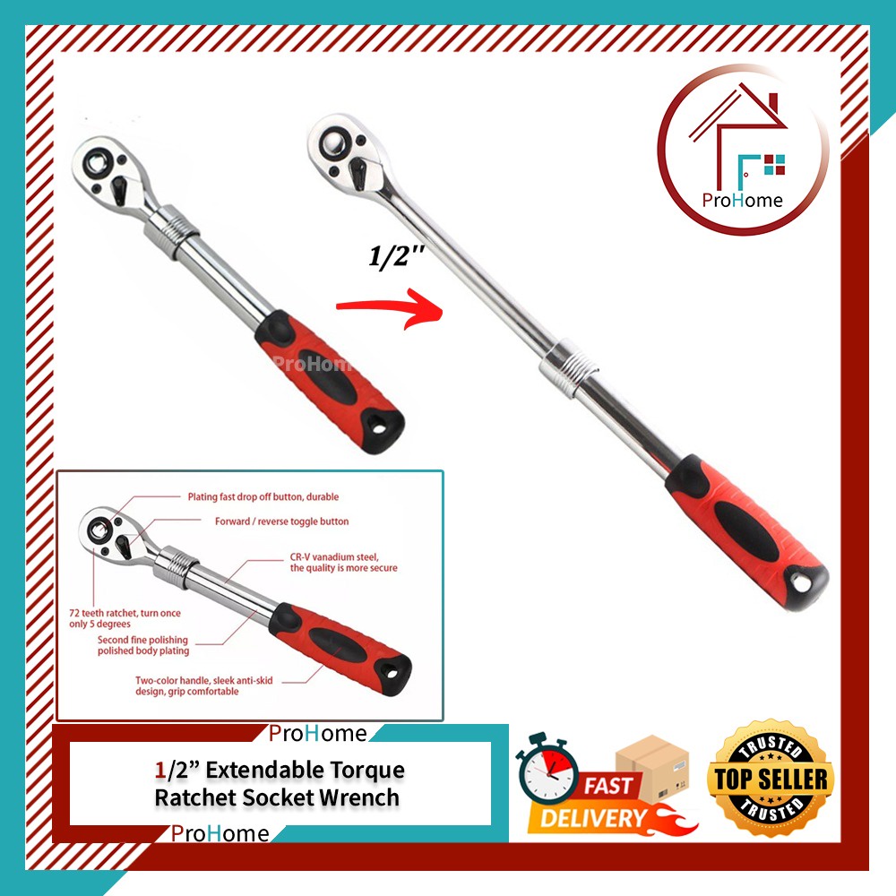 High Torque 1/2" Stretchable Ratchet/ Automatic 2-way Ratchet ...
