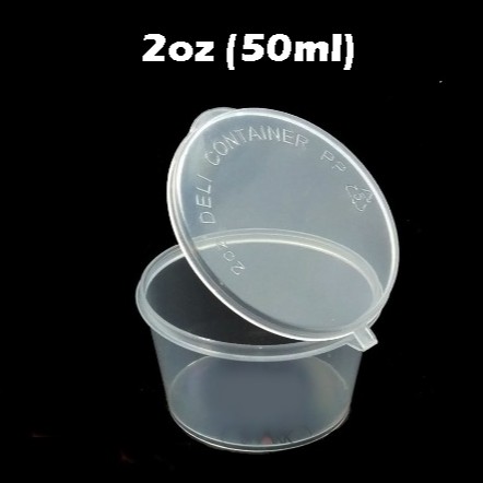 Small Sauce Container PP / Round Disposable Plastic Food Container with Lid/Sauce Cup / Bekas ...