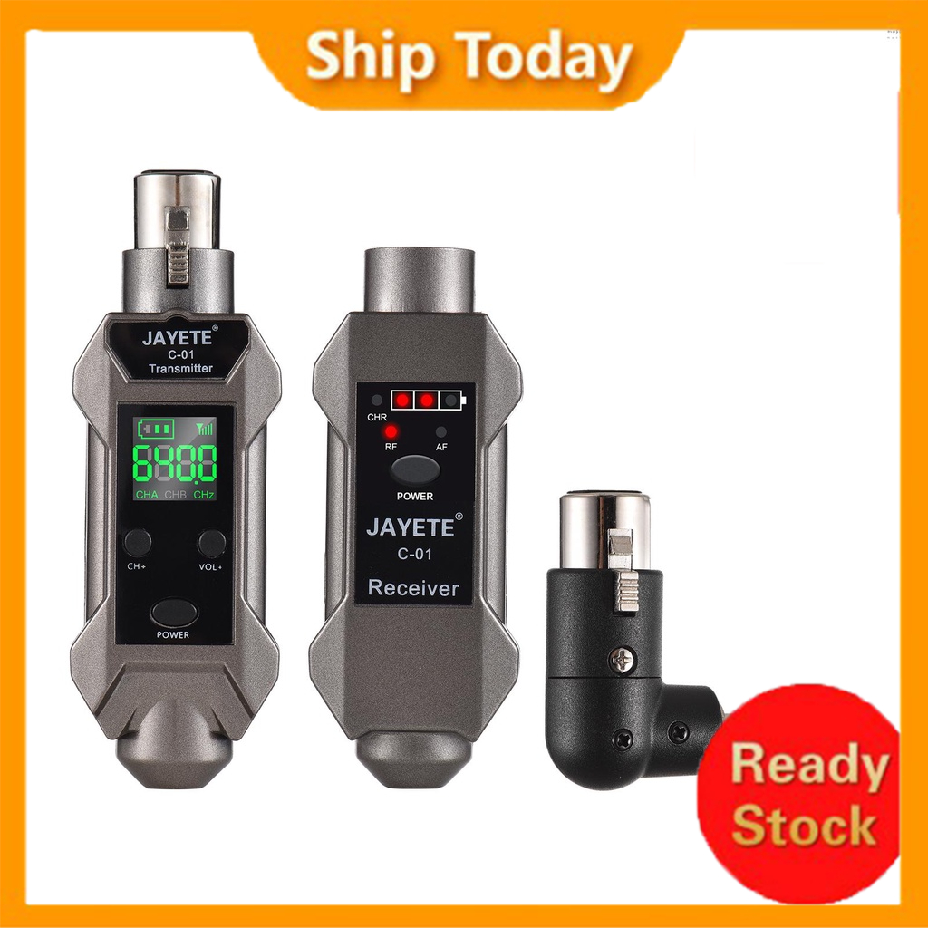 [musbmy] JAYETE C-01 UHF Professional Wired to Wireless Microphone ...