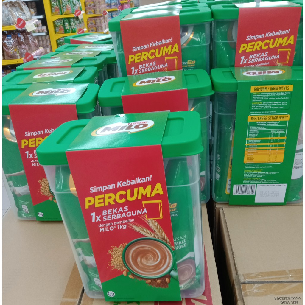 (FREE Container) 1KG Milo Limit Time Offer | Shopee Malaysia