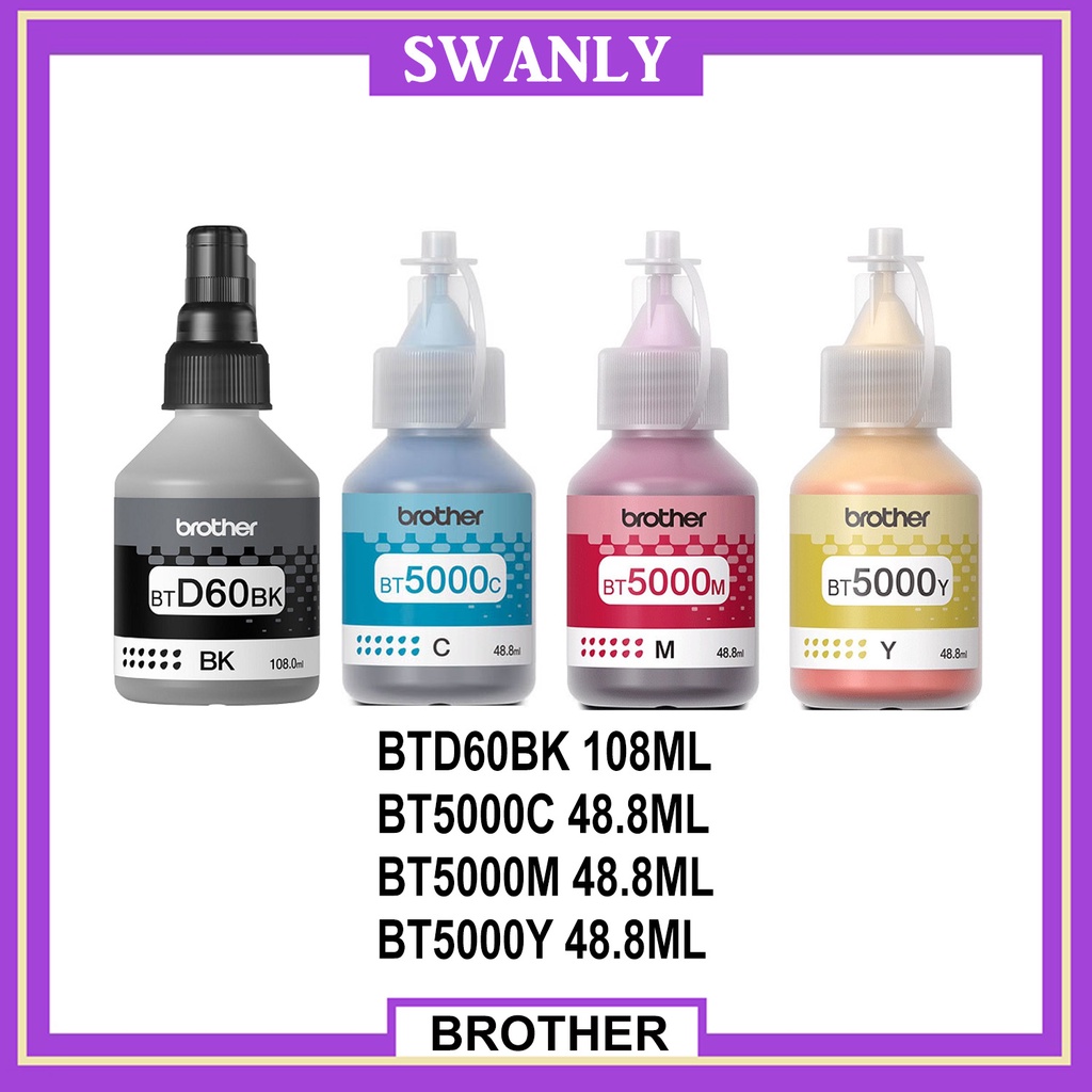 Brother Original BTD60BK + BT5000 Ink Set T4000DW T310 T510W T710W ...