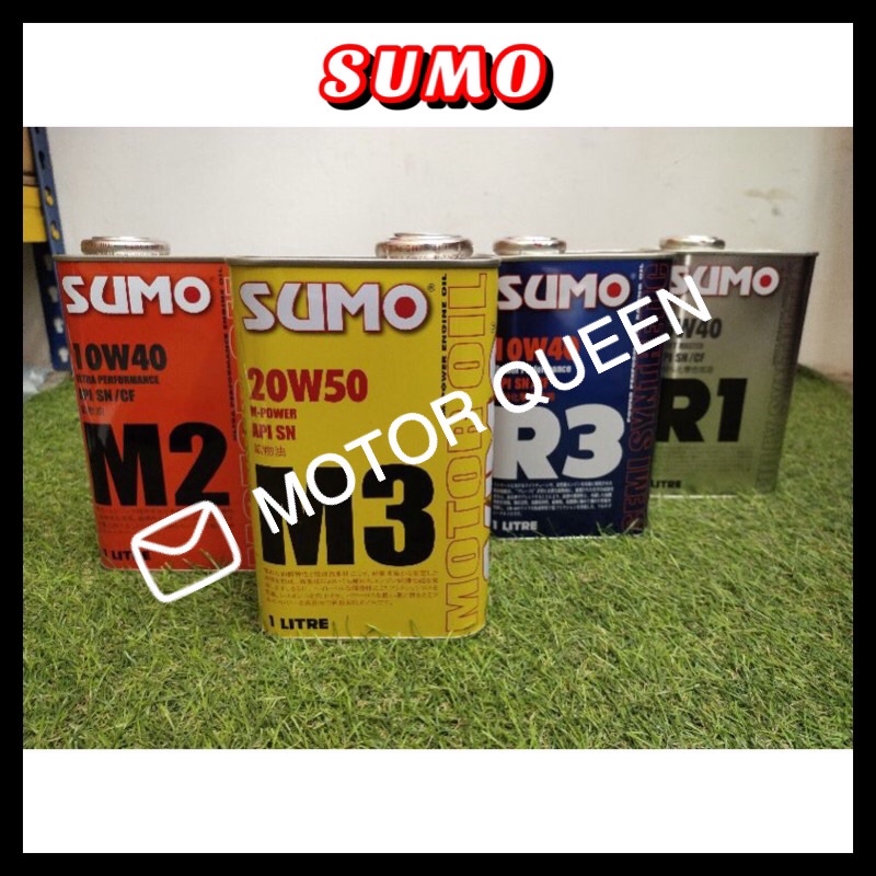 SUMO 4T Engine Oil Minyak Enjin Hitam M3 M2 R3 R1 Fully Semi Synthetic ...
