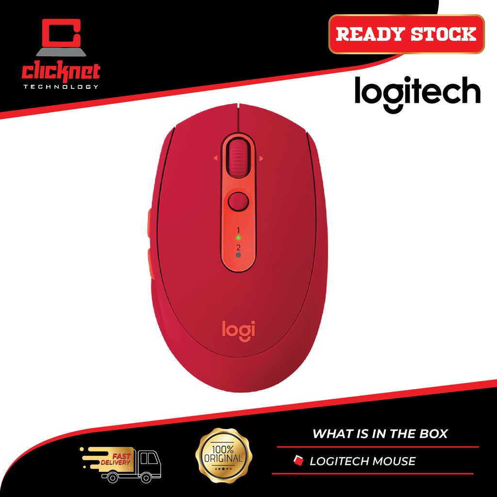 Logitech M590 MULTI-DEVICE SILENT - (Ruby) | Shopee Malaysia