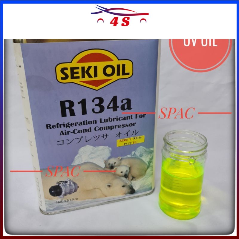 R134a REFRIGERATION LUBRICANT FOR AIR-COND COMPRESSOR (UV OIL) | Shopee ...