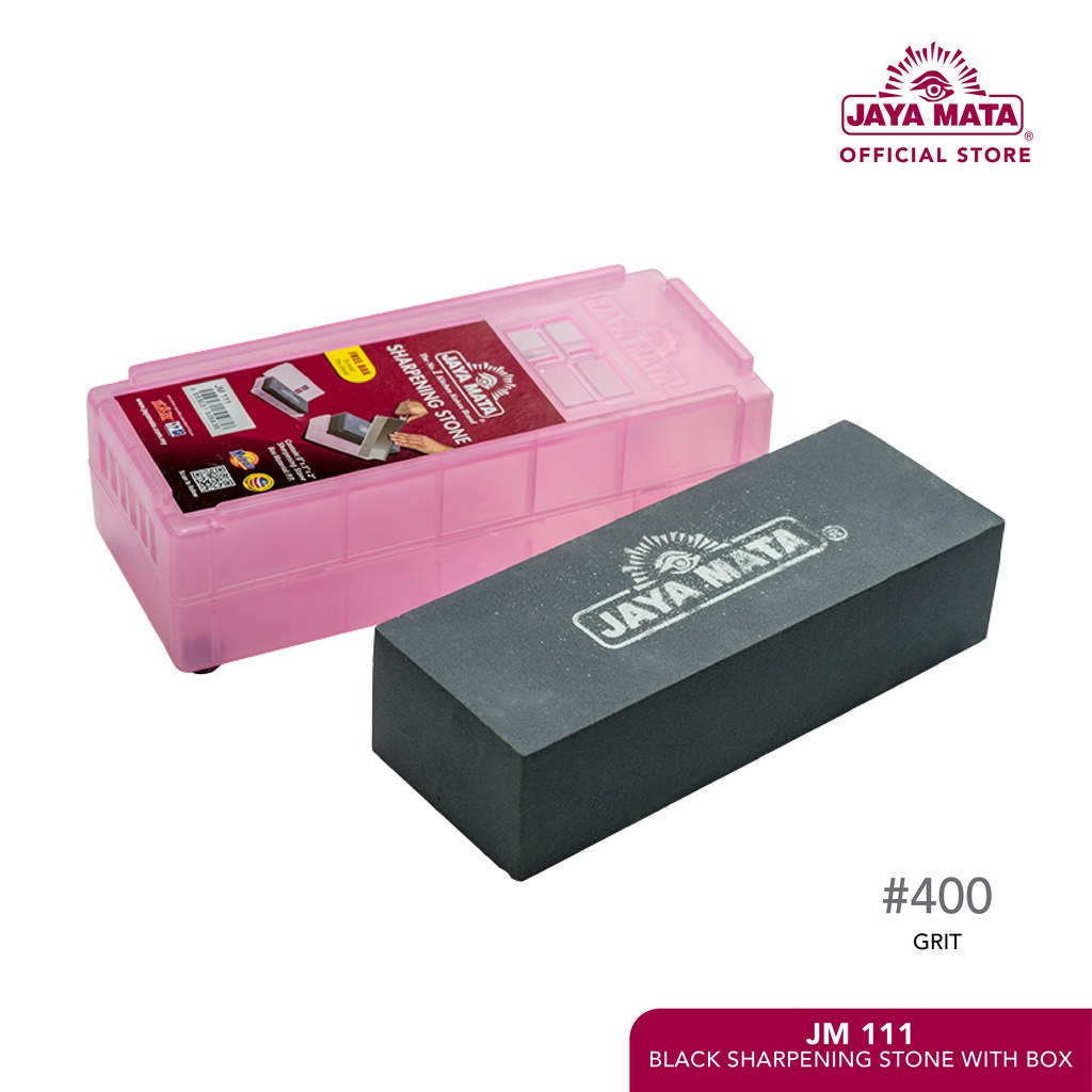 JAYA MATA Grit #400 Black Single Sided Sharpening Stone JM111 | Shopee ...