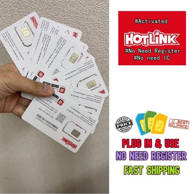 HOTLINK PREPAID SIM KAD ALL APPS CAN USE | Shopee Malaysia
