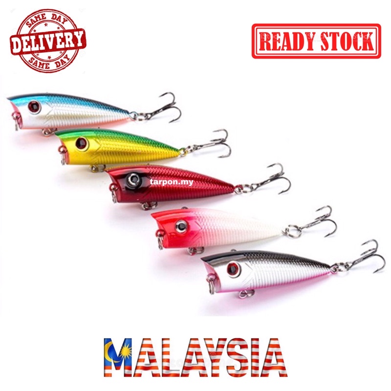 (🇲🇾) Killer Popper 6cm 6gm Killer Peacock Bass, Sebarau, Haruan, Siakap ...