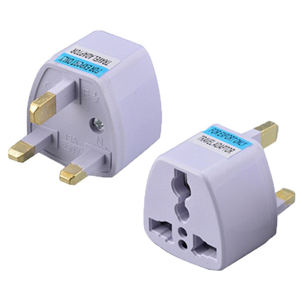 Universal International UK 3 Pin Travel Plug Socket Adapter - AU / EU ...