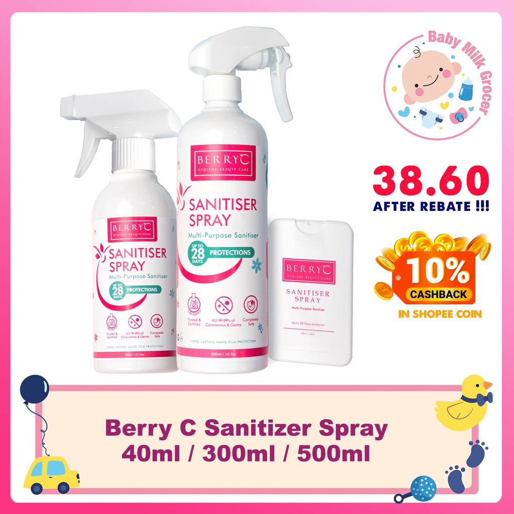 Berry C Alcohol Free Sanitizer Spray | Shopee Malaysia