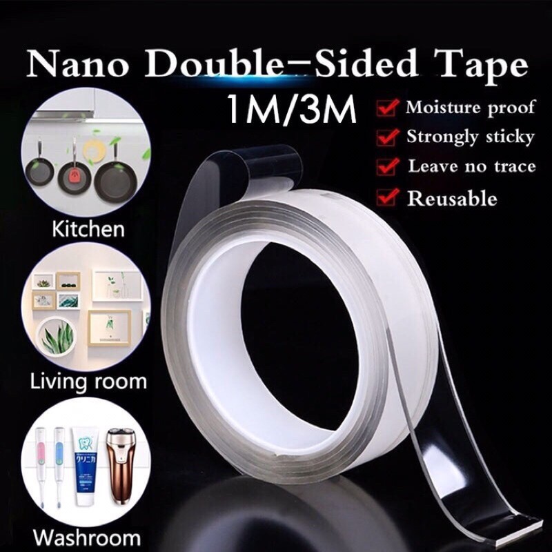 Transparent Ivy Grip Tape Double Sided Strong Glue gel Adhesive ...
