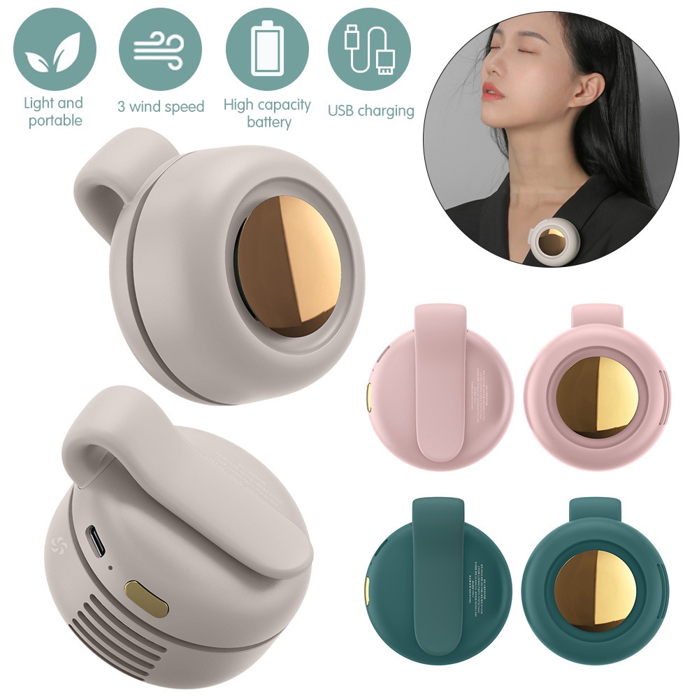 Portable Button Fan Mini Fan 360° Wind Direction Adjustable Clip-on Fan ...