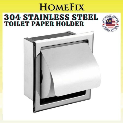 Stainless Steel Recessed Toilet Paper Modern Toilet Paper Holder ...