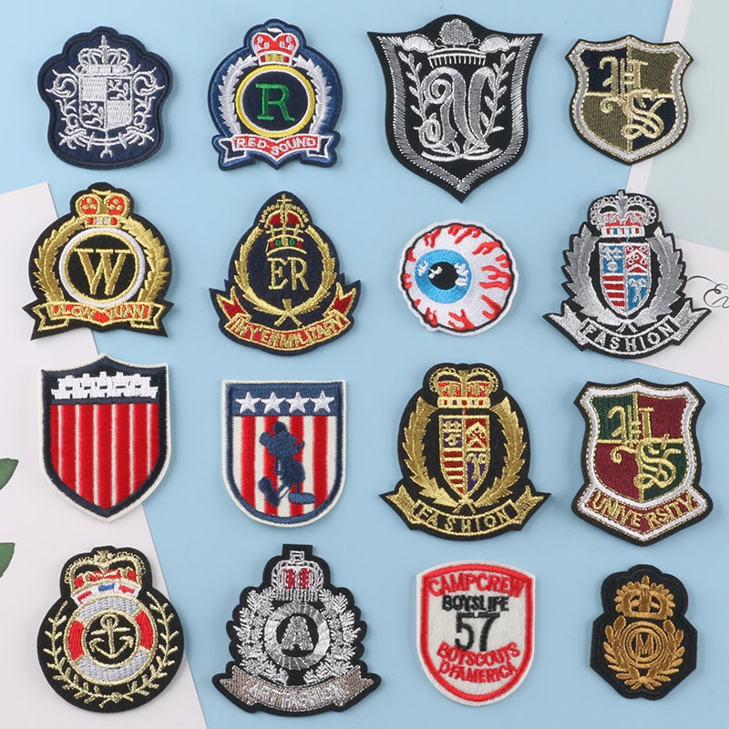 Computer embroidery standard JK uniform suit school badge cloth ...