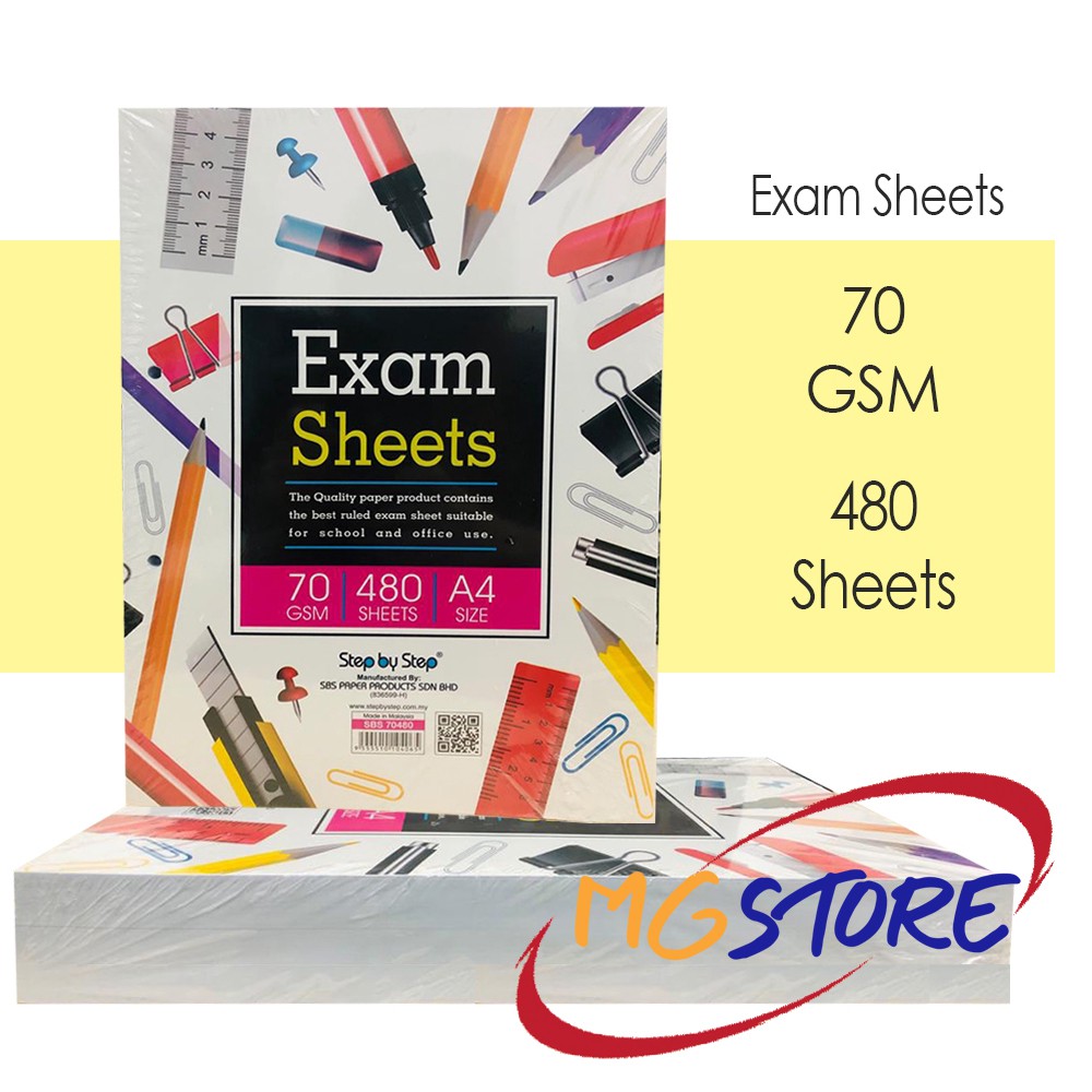 Test Pad / Exam Sheet A4 70gsm 480Sheets | Shopee Malaysia