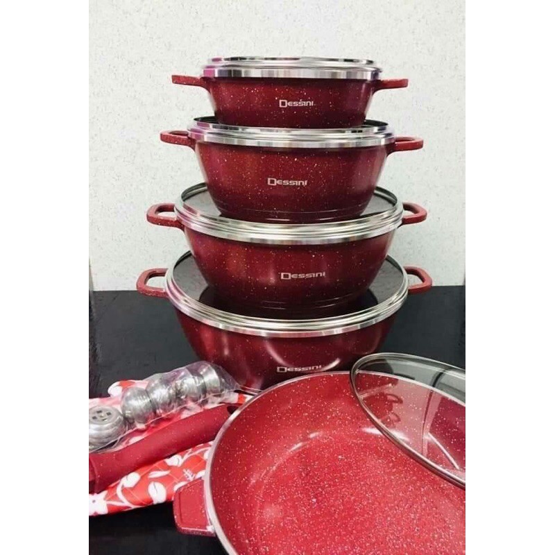 Periuk Dessini Bulat 12in1 pelbagai warna | Shopee Malaysia