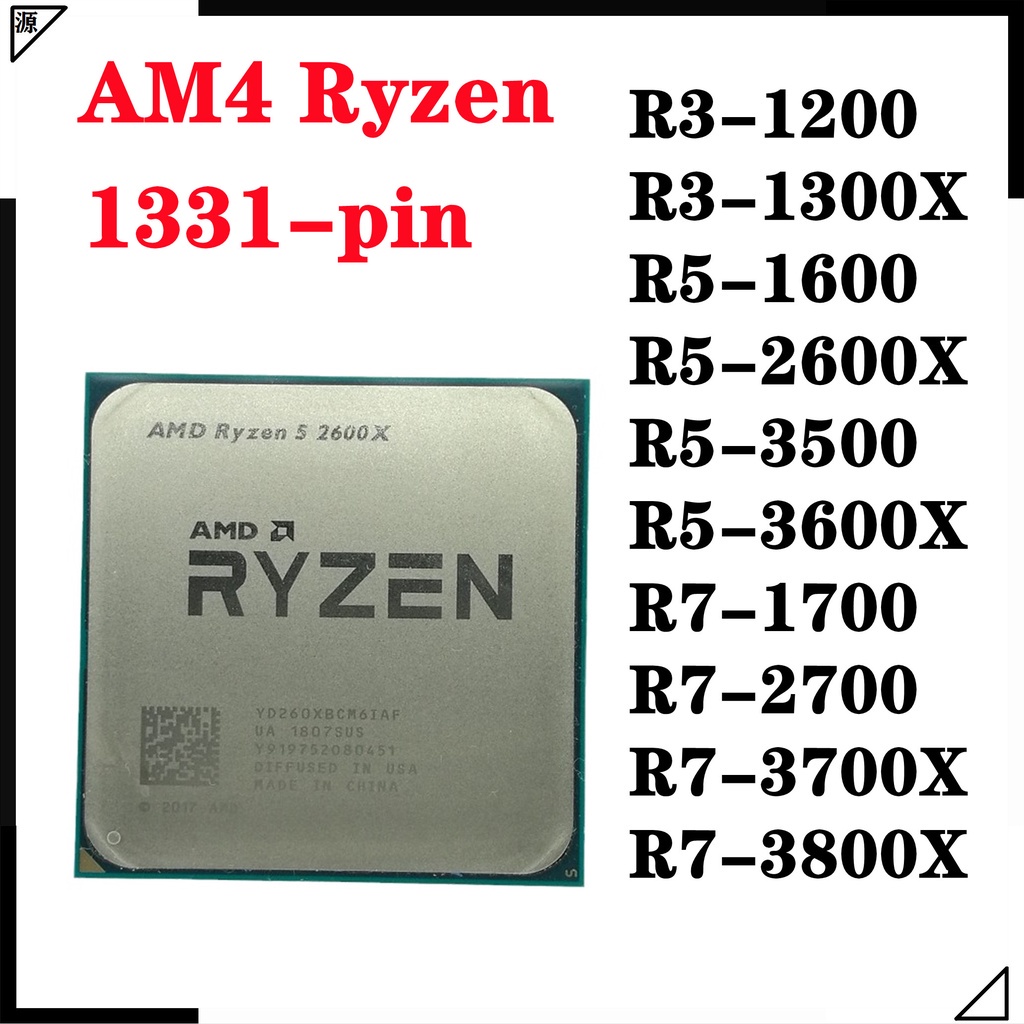 Used AMD Ryzen 3000G/ R5 1400 / R5 1500 / 1500X / R5 1600 / 1600X / R5 ...