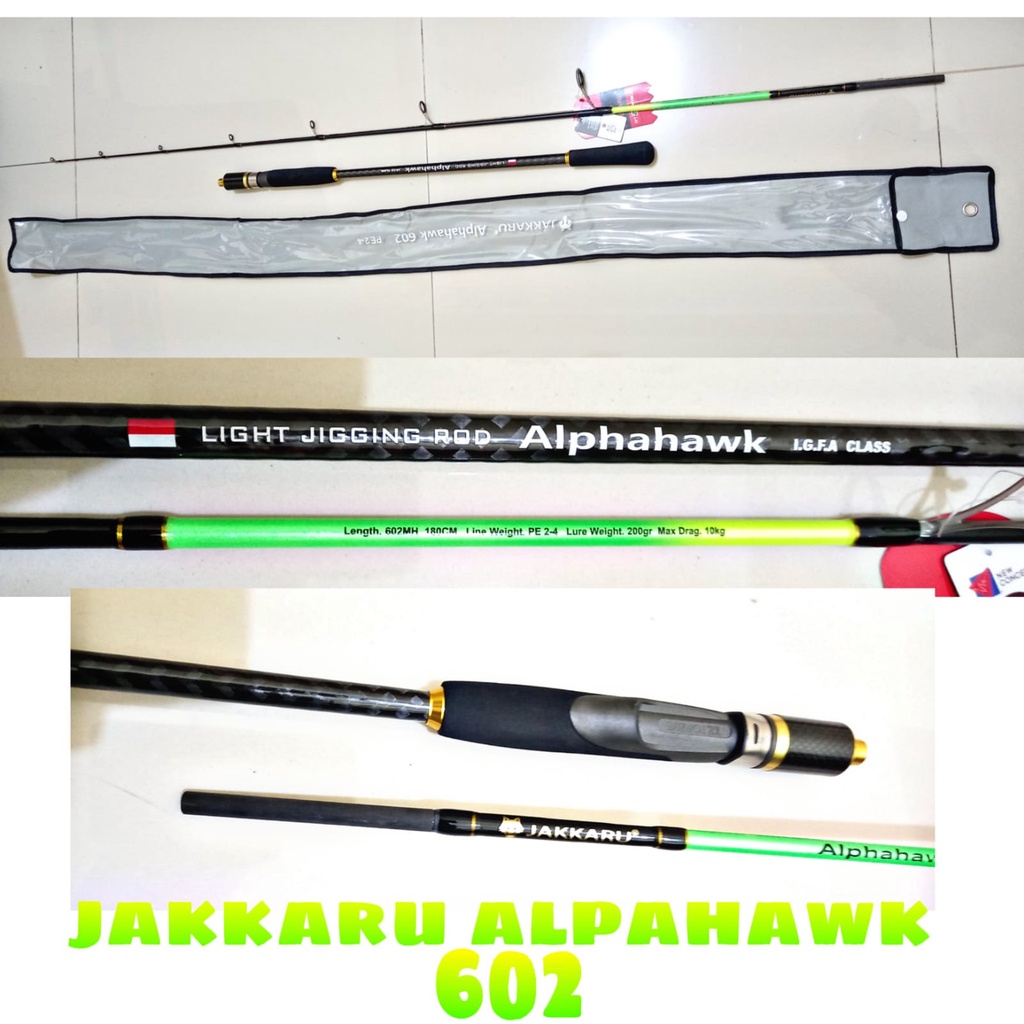 Joran JAKKARU ALPAHAWK 602 LIGHT JIGGING (ORIGINAL) | Shopee Malaysia