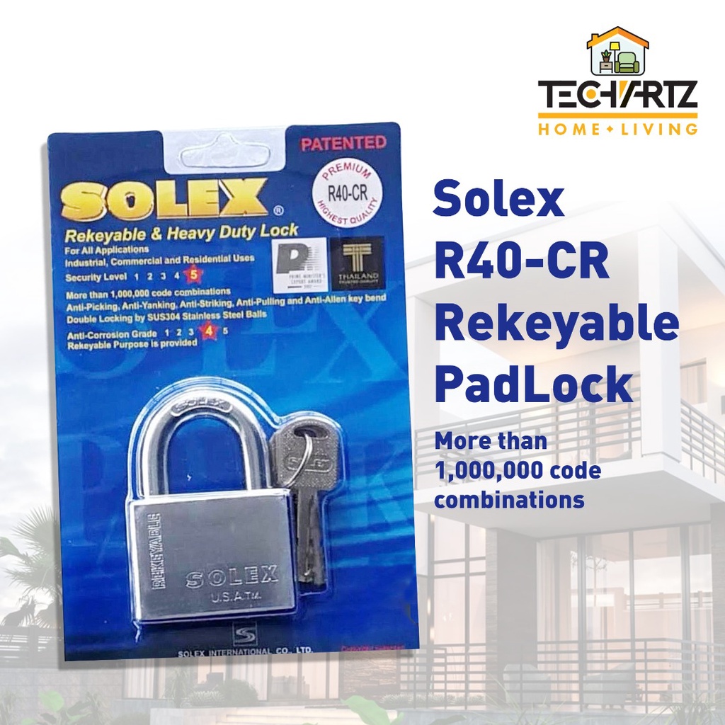 Solex R40-CR Rekeyable & Heavy Duty PadLock | Shopee Malaysia