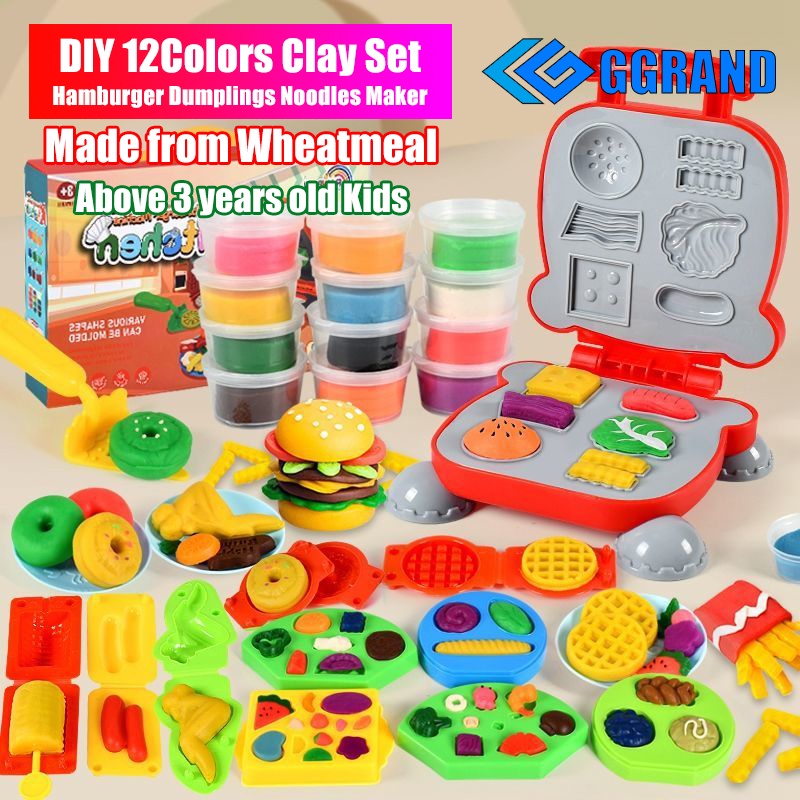 【Ready Stock】Play Doh Set Pretend Play Play Doh Clay Play Dough Playset ...