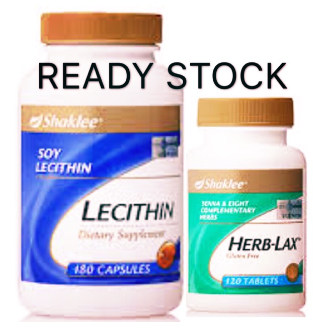 Shaklee Lecithin & Herb Lax (kurus set) | Shopee Malaysia