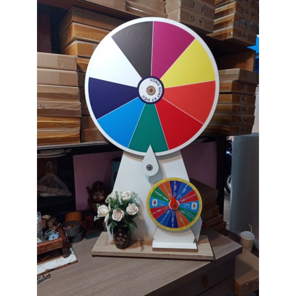 Happy Wheel (9 cells - White Border - Outer Arrow - diameter: 60cm x ...