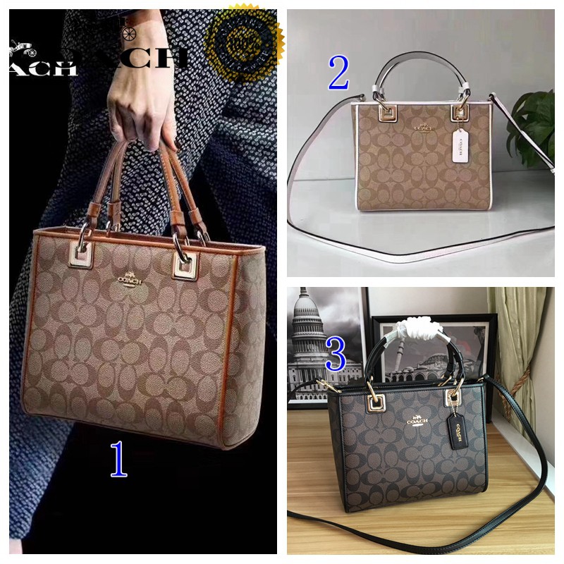 Coach handbag women messenger shoulder square bag in stock 57568 ...