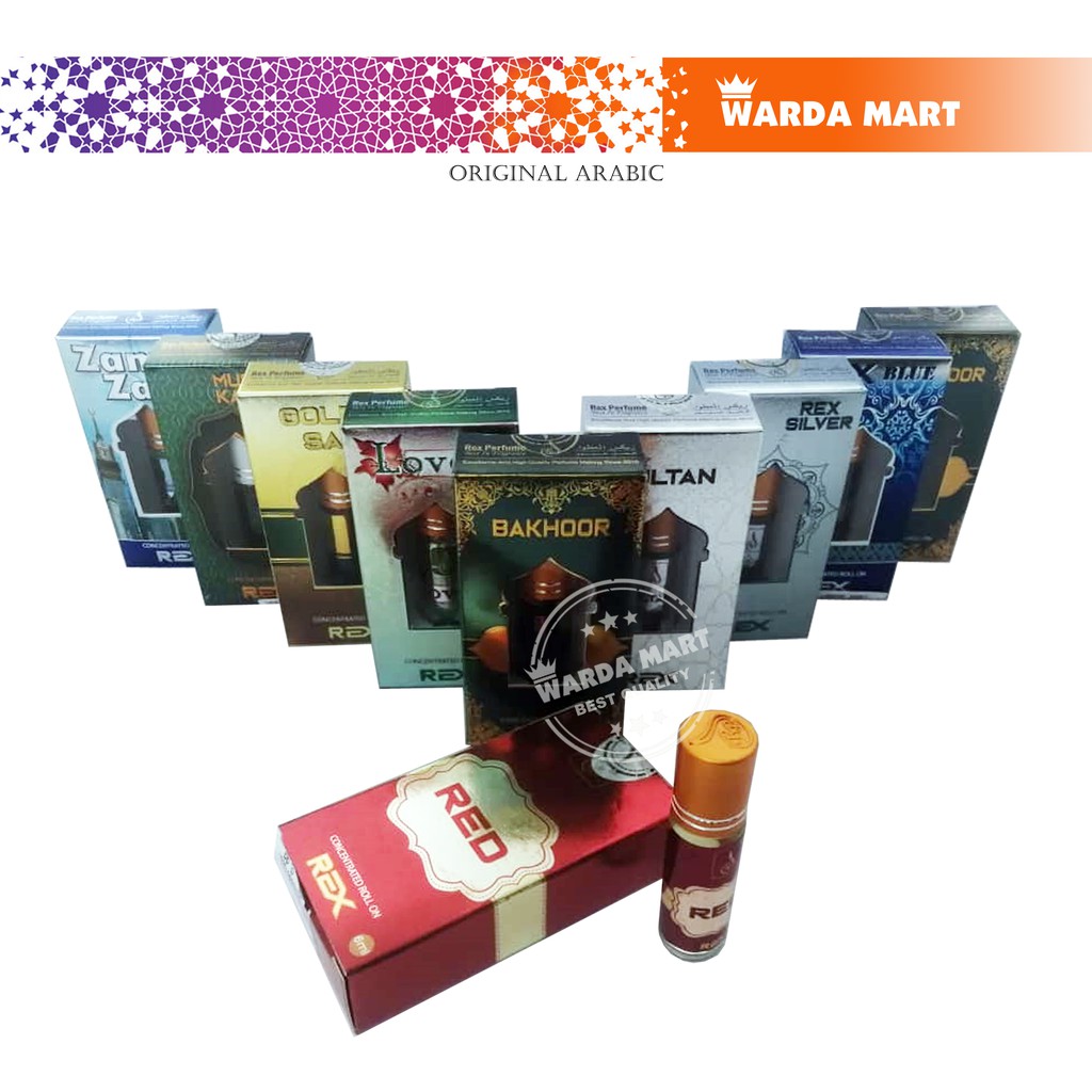 Minyak Wangi Arab 6ML BY Rex Perfumes Rollerball | Shopee Malaysia