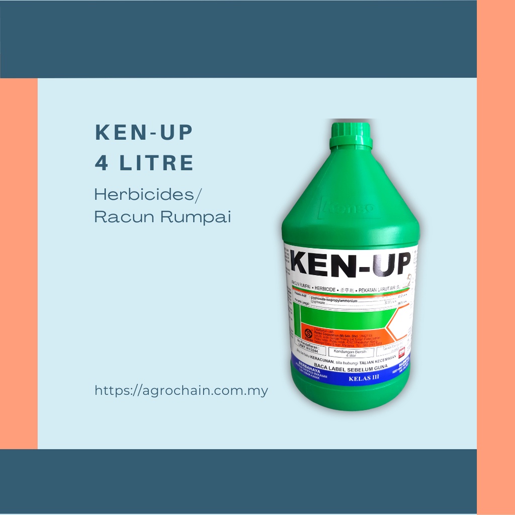 KENSO- KEN UP - 4 LITRE (RACUN RUMPAI/杀草剂/HERBICIDES) | Shopee Malaysia