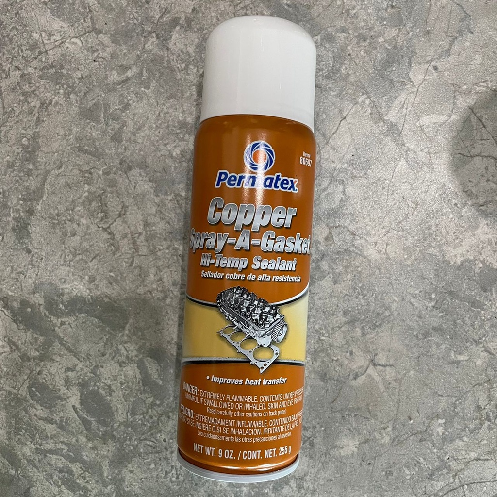 PERMATEX COPPER SPRAY-A-GASKET HI-TEMP SEALANT 255G | Shopee Malaysia