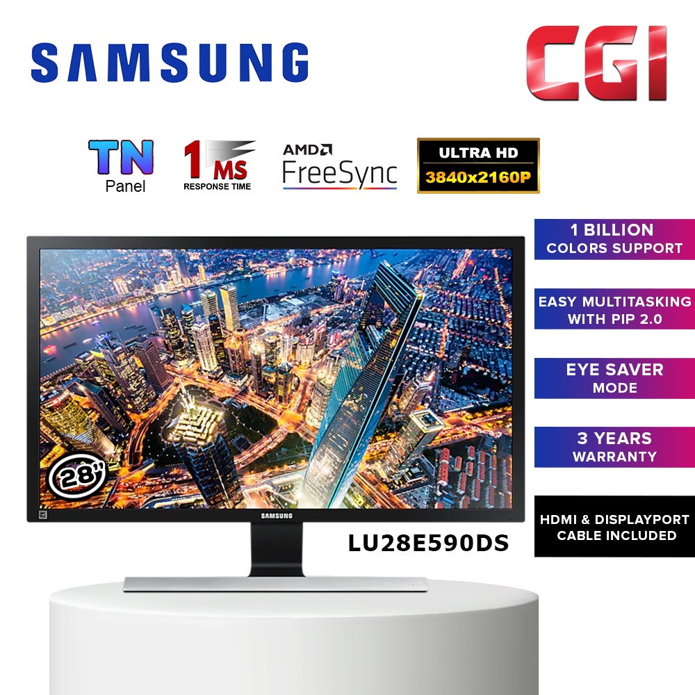 Samsung 28" LU28E590DS 4K Ultra HD LED Monitor | Shopee Malaysia