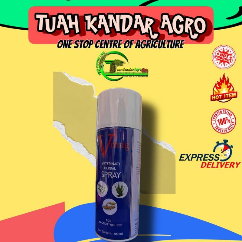Vmag Helbal spray For maggots wound 400ml pet spray💥 | Shopee Malaysia