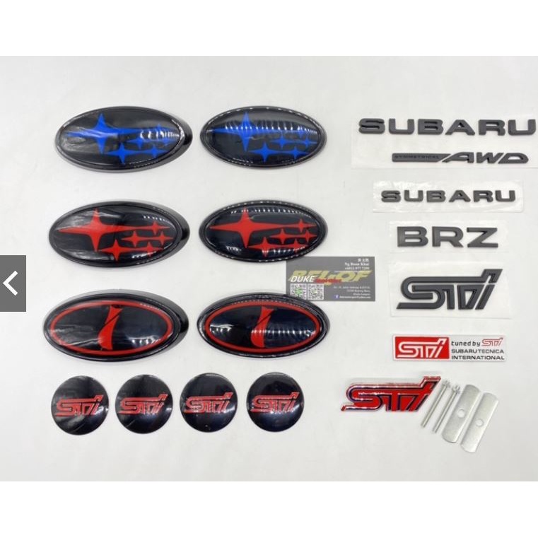 SUBARU STI LOGO SUBARU AWD BRZ SUBARU STI PLATE LOGO STEEL WHEEL CAP ...