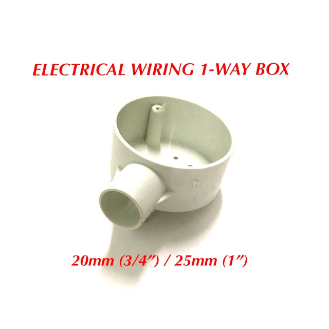 PVC wiring 1 way box / PVC Wiring end box | Shopee Malaysia