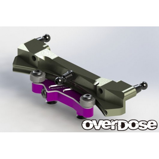 OVERDOSE OD2551 Curved Alum. Slide Rack Steering Set (For VaculaⅡ,GALM ...