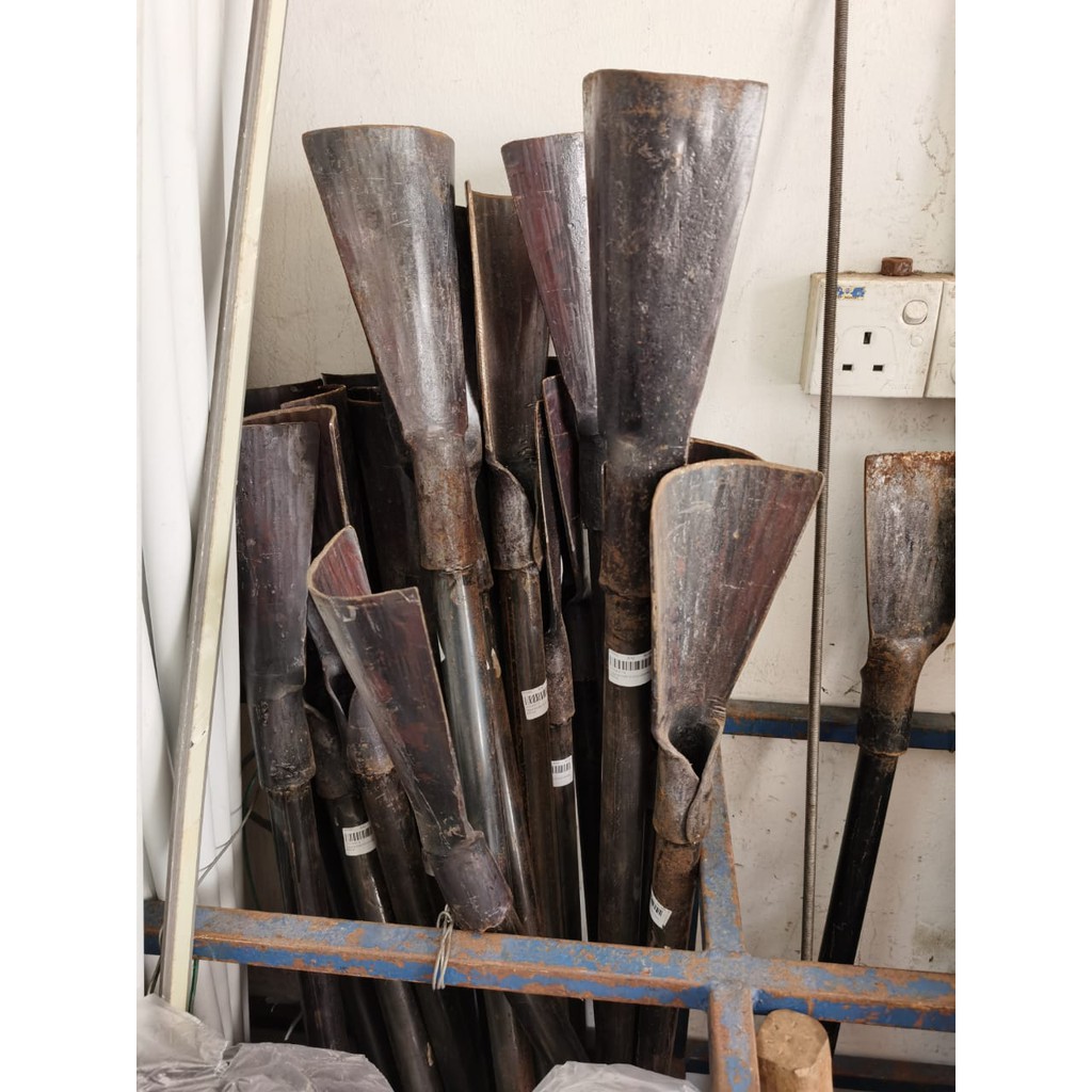 FLAT/HALF ROUND OIL PALM HARVESTING CHISEL WITH HANDLE / CHOP KELAPA ...